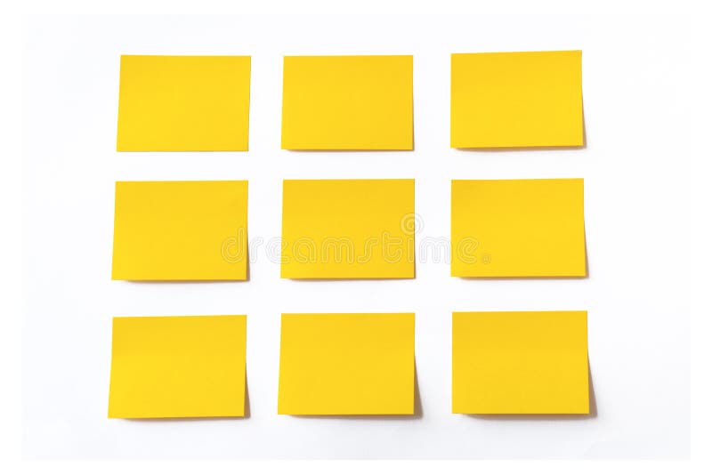 Yellow sticky notes stock image. Image of notes, sheet - 30130183