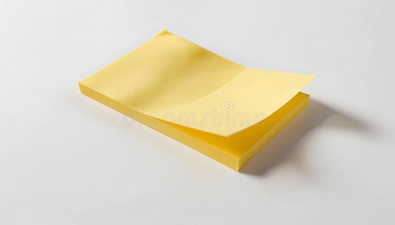 Yellow Sticky Notes on White Background for Reminders and Organization ...