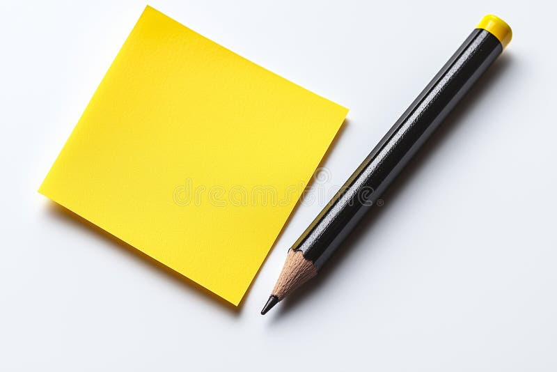 Yellow Sticky Post it Note Isolated Stock Illustration - Illustration ...