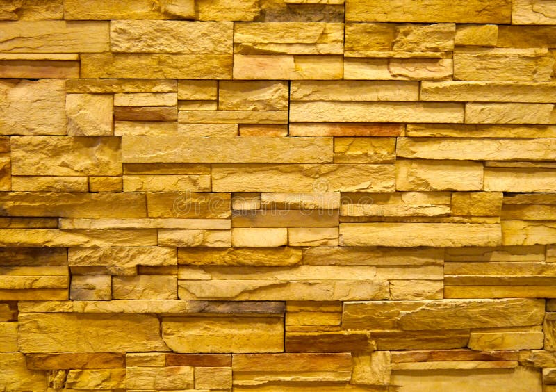 Yellow stone block wall stock photo. Image of strong - 20077790