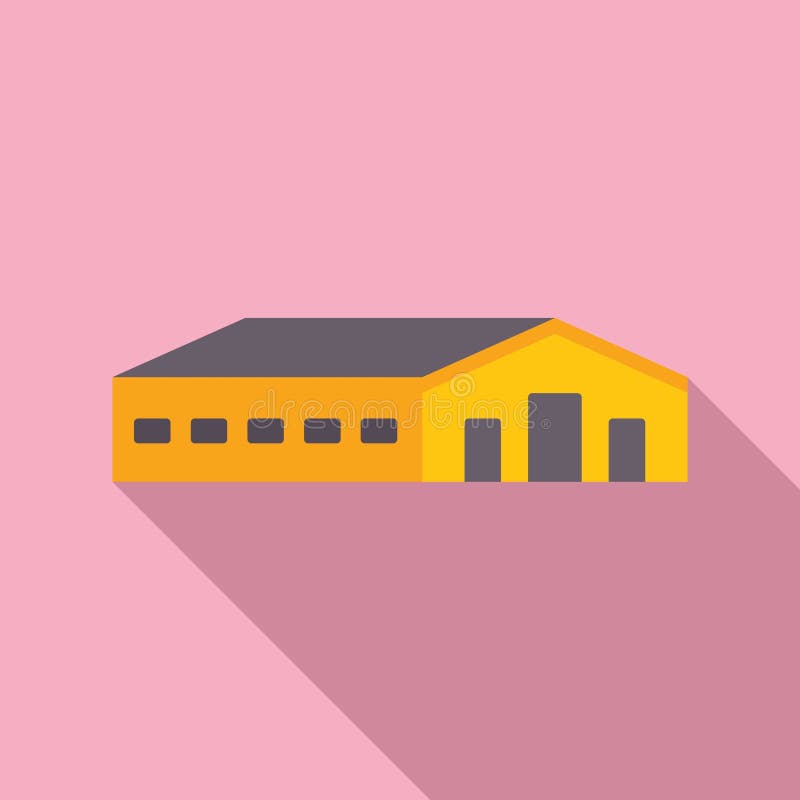 Yellow Storage Warehouse Building Showing Logistics Concept Stock ...
