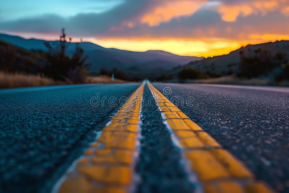 Yellow Straight Line, AI Generated Stock Illustration - Illustration of ...