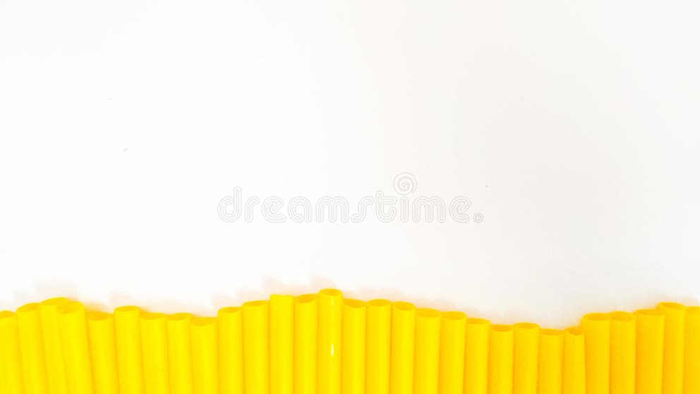 Yellow Straw and Aesthetics Stock Photo - Image of text, design: 364303644