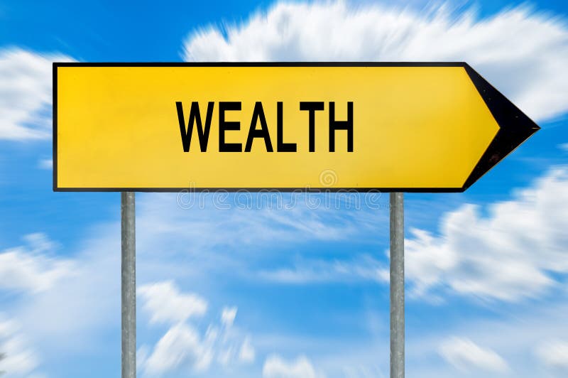 Wealth sign stock photo. Image of background, affluent - 34608990