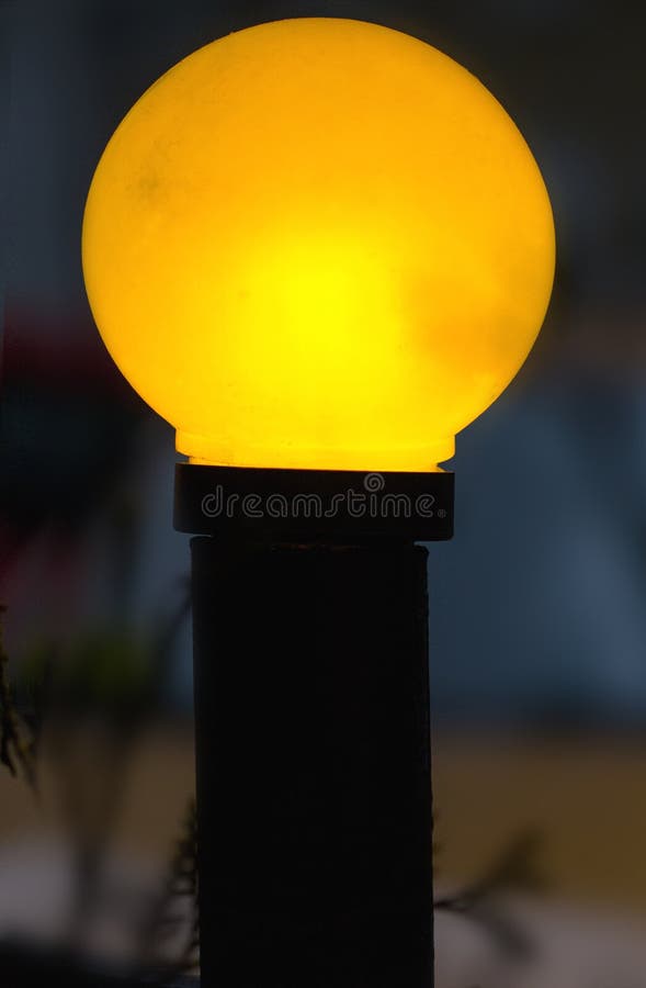 Yellow street light stock image. Image of city, round - 36904731