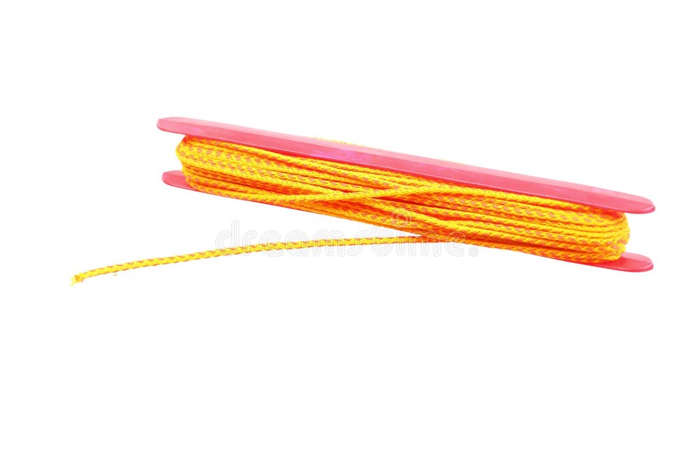 Yellow string roll up stock image. Image of roll, yellow - 23815369