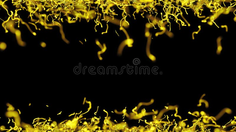 Vibrant Yellow Strings Frame Stock Illustration - Illustration of ...