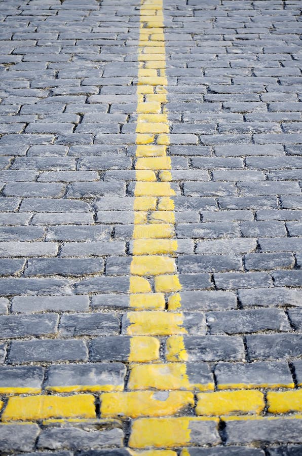 Yellow Strip in the Form of a Cross. Stock Photo - Image of cross ...