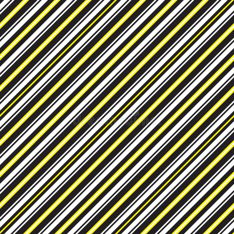 Yellow Stripe Seamless Pattern Background in Diagonal Style Stock ...