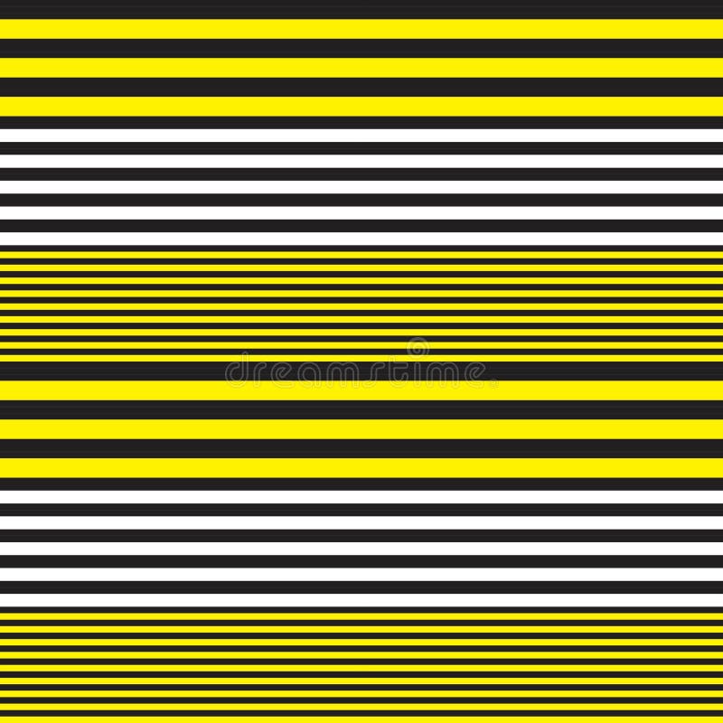 Yellow Stripe Seamless Pattern Background in Horizontal Style Stock ...
