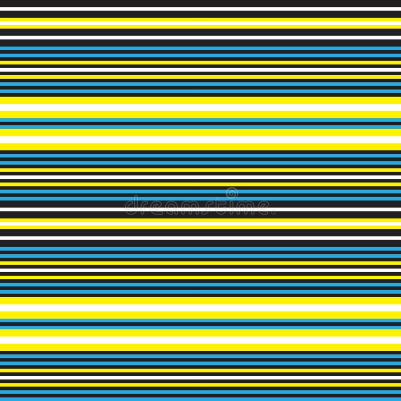Yellow Stripe Seamless Pattern Background in Horizontal Style Stock ...