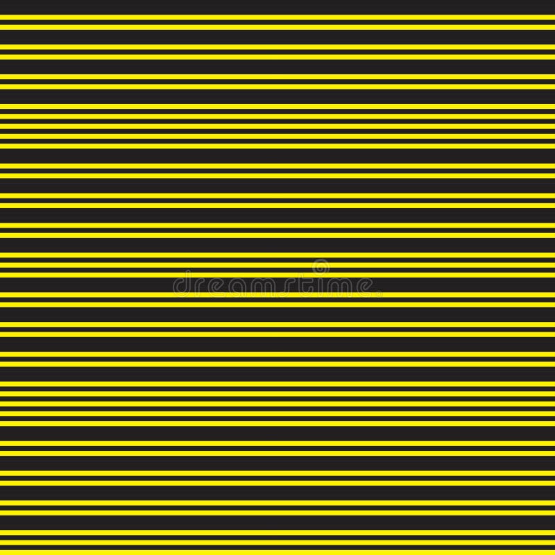 Yellow Stripe Seamless Pattern Background in Horizontal Style Stock ...