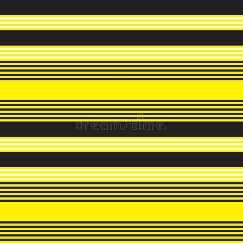 Yellow Stripe Seamless Pattern Background in Horizontal Style Stock ...