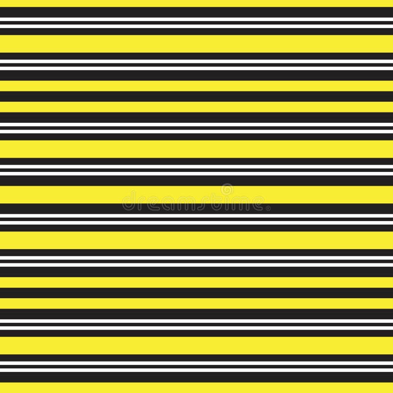 Yellow Stripe Seamless Pattern Background in Horizontal Style Stock ...