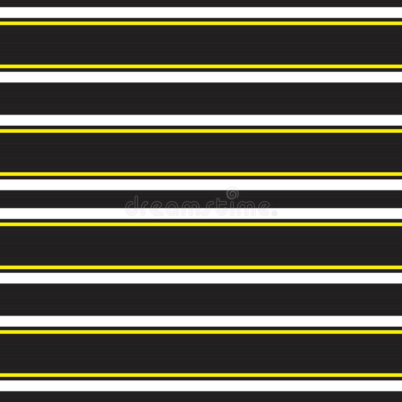 Yellow Stripe Seamless Pattern Background in Horizontal Style Stock ...