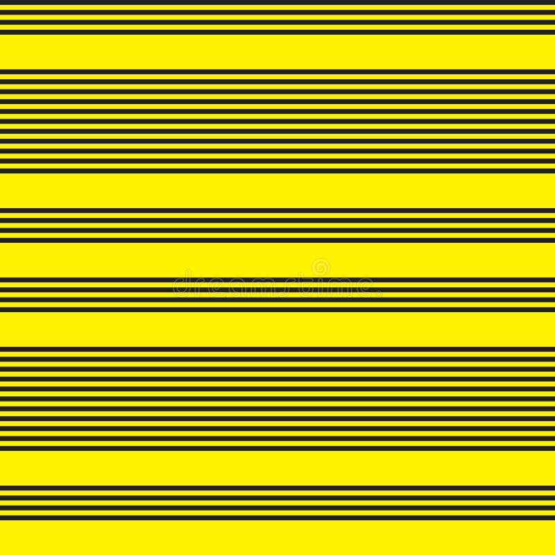 Yellow Stripe Seamless Pattern Background in Horizontal Style Stock ...