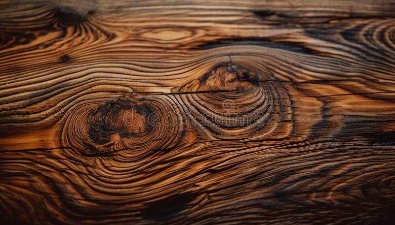 Yellow Striped Hardwood Plank on Rustic Tabletop Generated by AI Stock ...