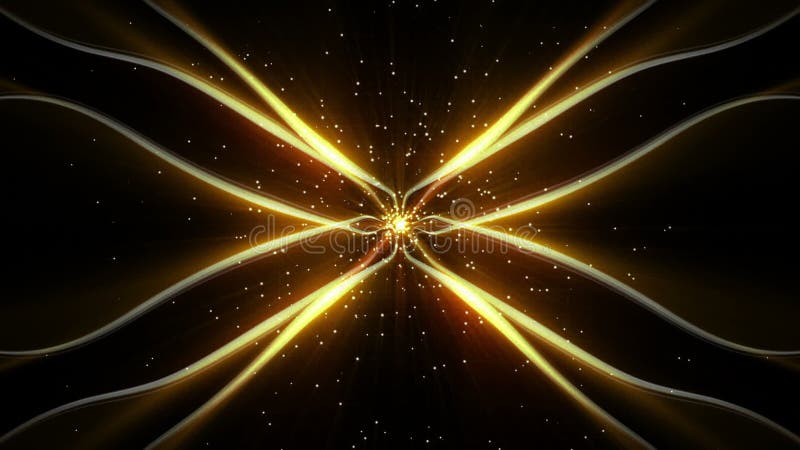 Yellow Lights Shining on Black Background Stock Video - Video of people ...