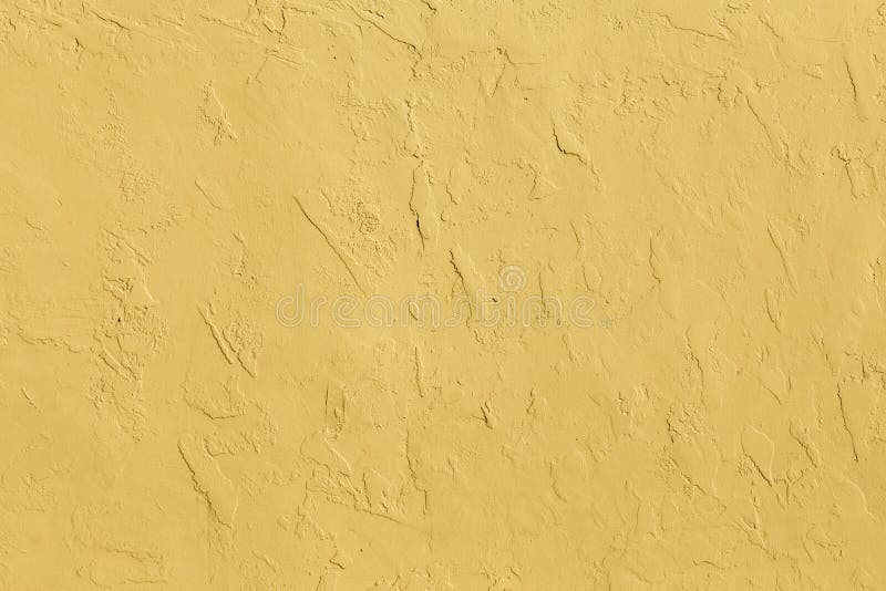 Yellow Structured Plaster Wall Stock Image - Image of background ...