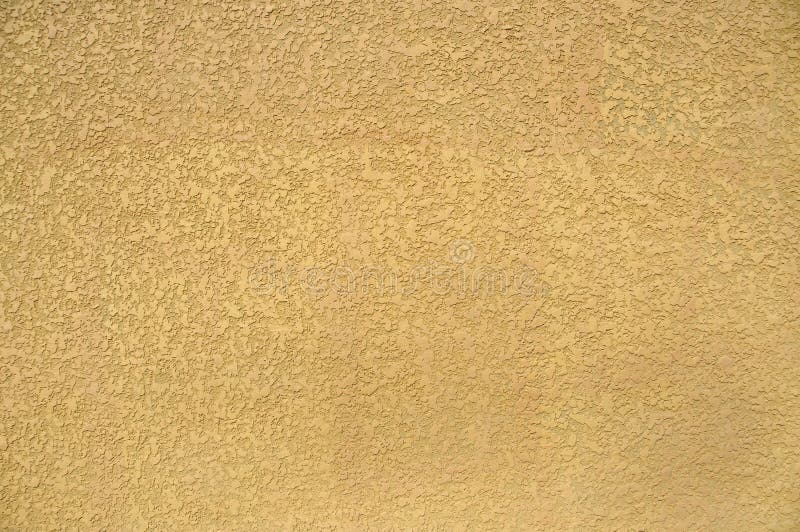 Yellow Stucco House with Patchwork Roof Stock Photo - Image of exterior ...