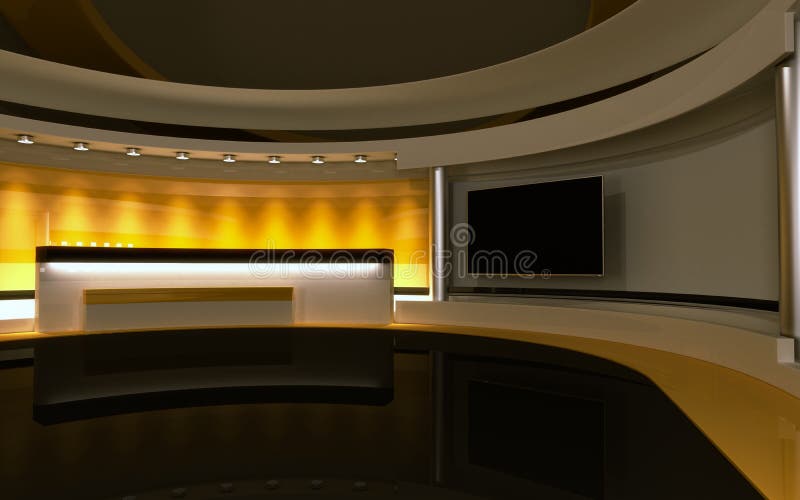 Yellow Studio stock illustration. Illustration of digital - 65658017