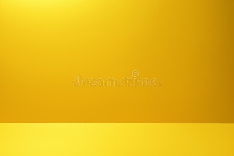 Yellow Studio Background for Product Placement Stock Illustration ...