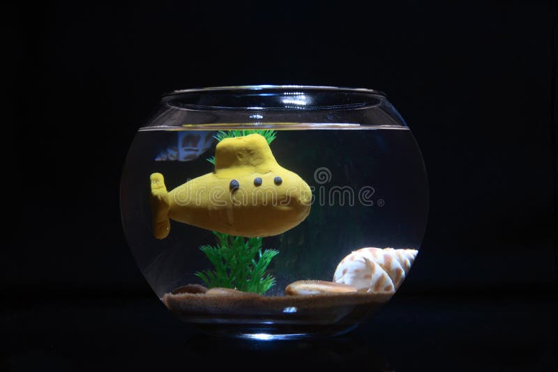 Yellow submarine stock image. Image of ship, shell, plasticine - 7282001