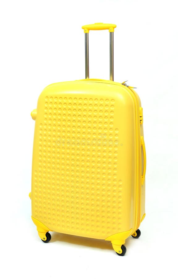 Yellow suitcase stock image. Image of destination, journey - 78201347