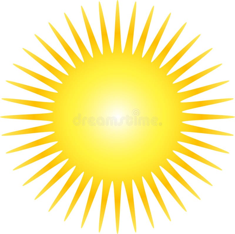 Yellow Sun stock illustration. Illustration of design - 19320316