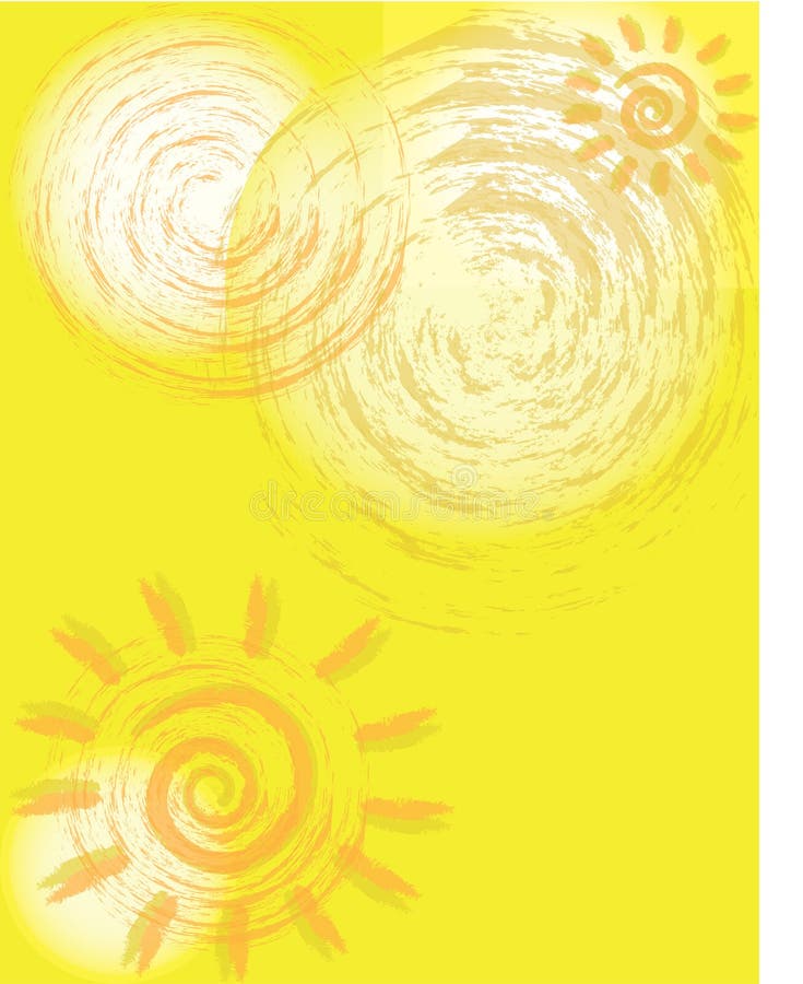 Yellow Sun Brochure Background Stock Illustration - Illustration of ...