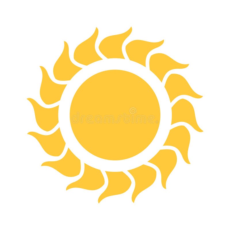 Yellow Sun Graphic Solar Energy Stock Illustration - Illustration of ...