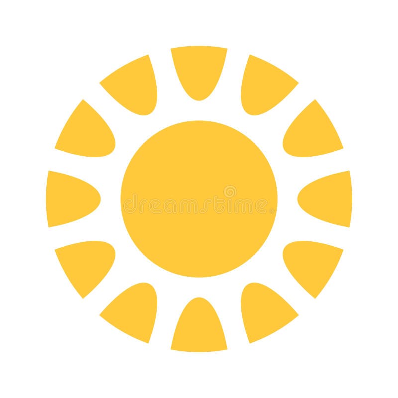 Yellow Sun Logotype Design Element Stock Illustration - Illustration of ...