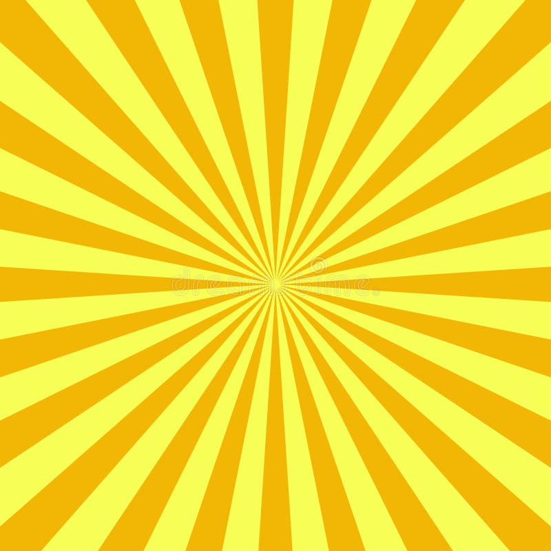Yellow Sun Rays Sunburst Pattern. Vector Stock Vector - Illustration of ...