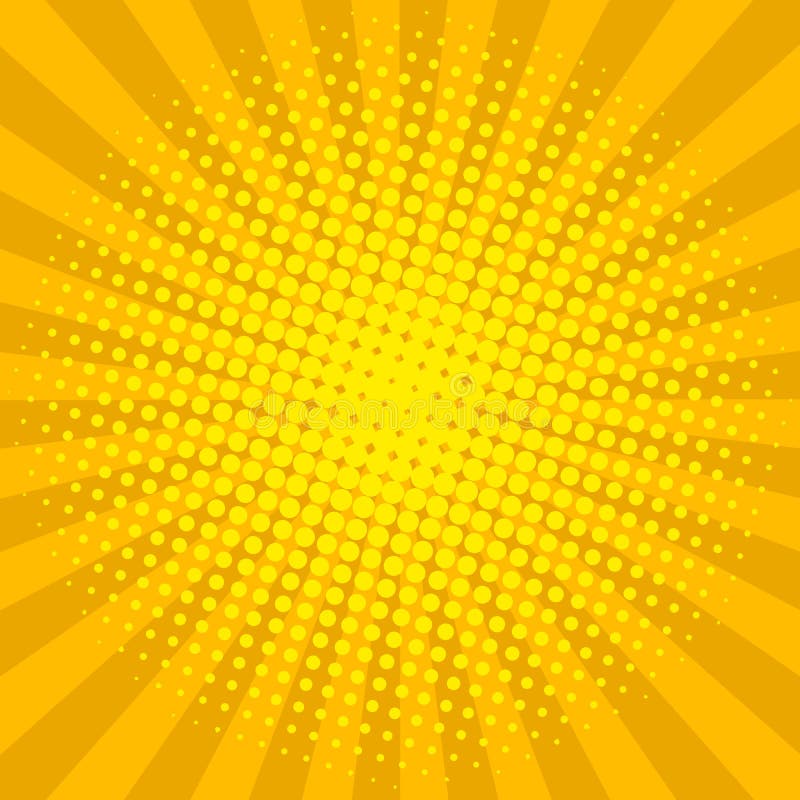 Yellow Halftone Background Vector Illustration Stock Vector ...