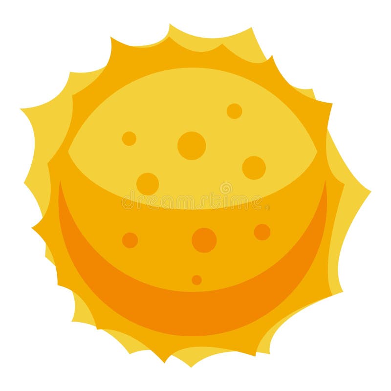 Yellow Sun Shining with Solar Flare Illustration Stock Illustration ...