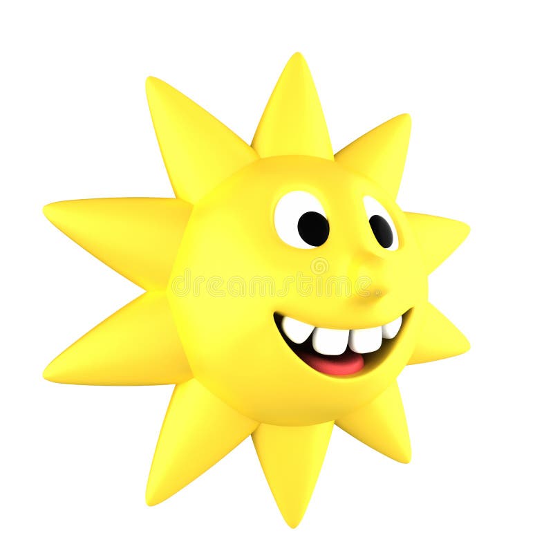 Yellow sun smiling stock illustration. Illustration of cheerful - 52859989