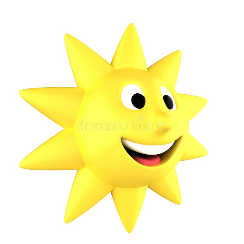 Yellow sun smiling stock illustration. Illustration of eyes - 53613786
