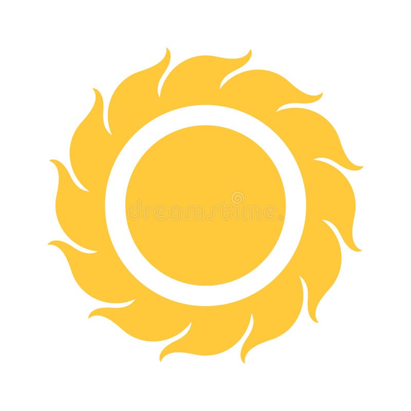 Yellow Sun Solar Energy Design Stock Vector - Illustration of yellow ...