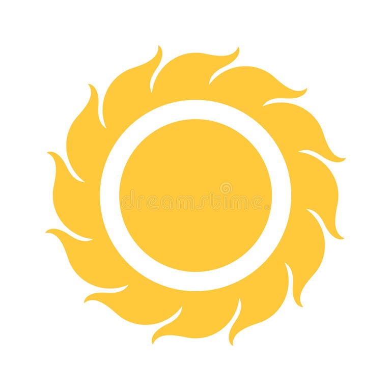 Yellow Sun Solar Energy Design Stock Vector - Illustration of yellow ...