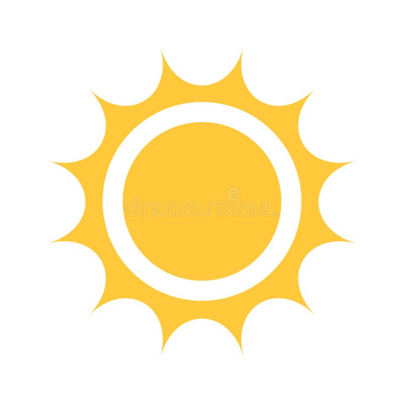 Yellow Sun Sunrise, Sunset Design Stock Vector - Illustration of shape ...