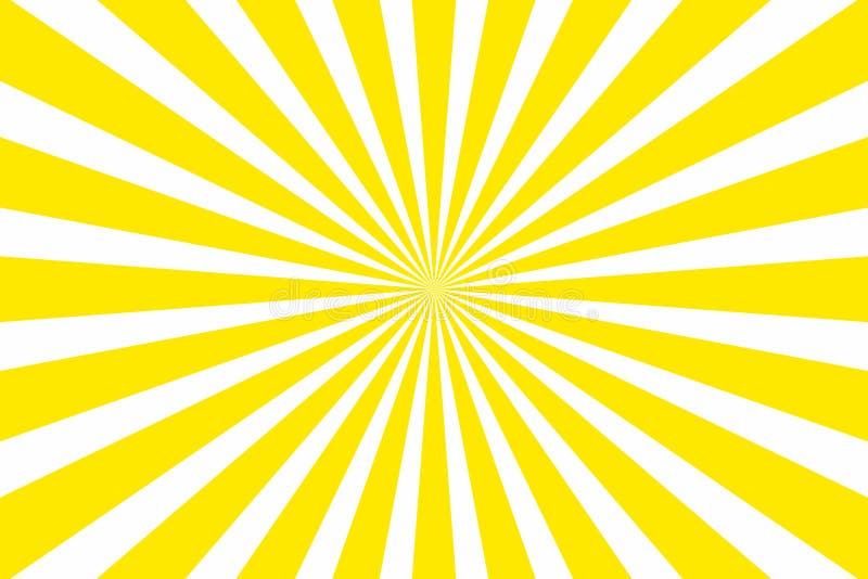 Yellow Sunburst Pattern Background, Vector Illustration Stock Vector ...