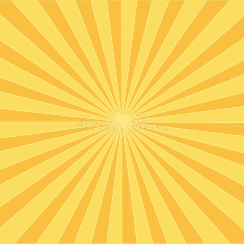Yellow Sunburst Rays Background. Sunbeam Star Burst Stock Vector ...