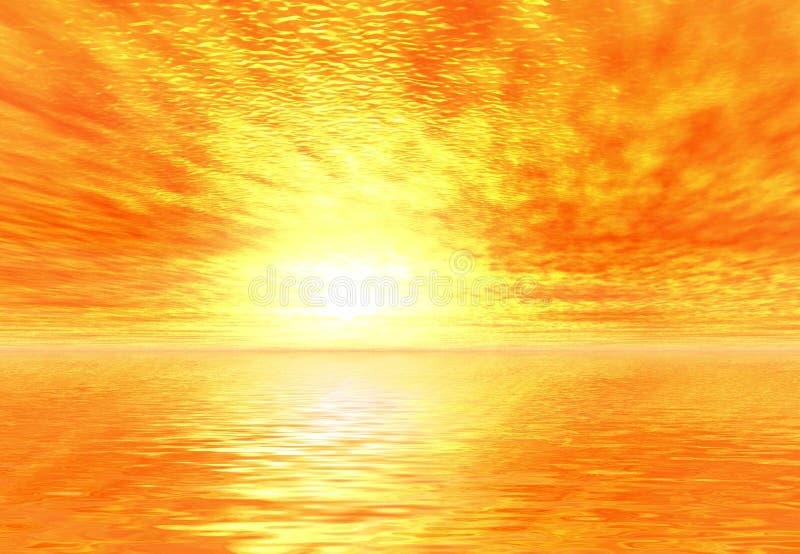 Yellow sunrise stock illustration. Image of illustrate - 2747796