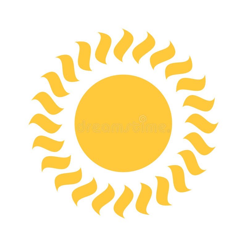 Yellow Suns Circle Bright Shine Stock Vector - Illustration of bright ...