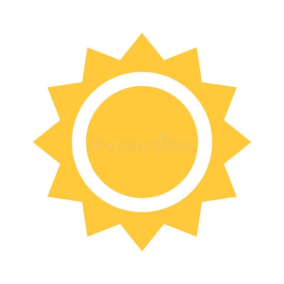 Yellow Sunshine Element Natural Object Stock Illustration ...