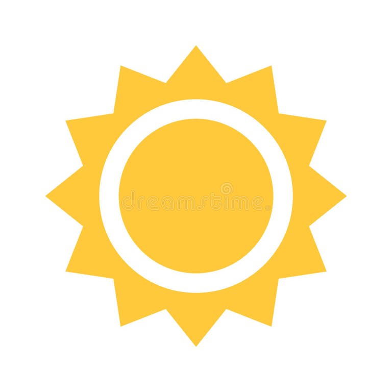 Yellow Sunshine Element Natural Object Stock Illustration ...