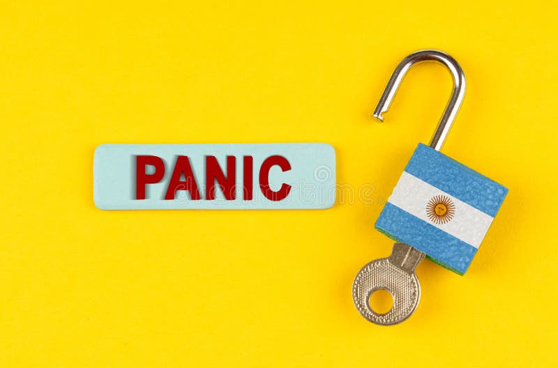 On the Yellow Surface is an Open Lock with a Key and a Sticker with the ...