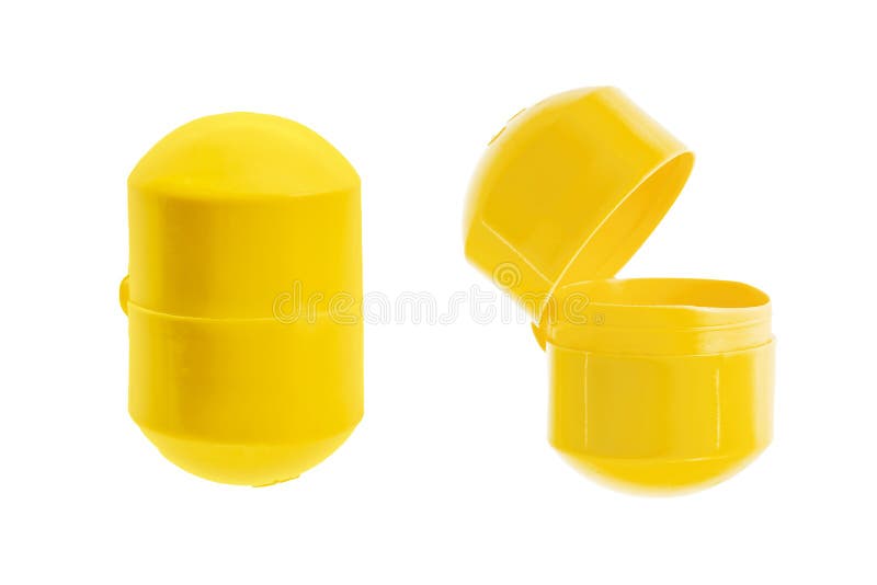 Golden Yellow Shell Shaped Object White Background Stock Photos - Free ...