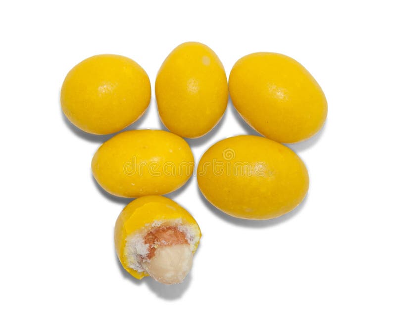 Yellow sweets stock image. Image of coated, circle, people - 53993487