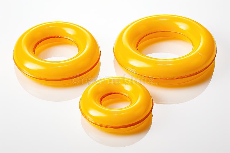 Yellow Swim Ring Isolated on White Background,clipping Path Stock ...